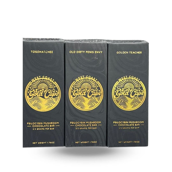 Gold Caps Magic Mushroom Chocolate Bars 3.5 g/bar - Weedz DC