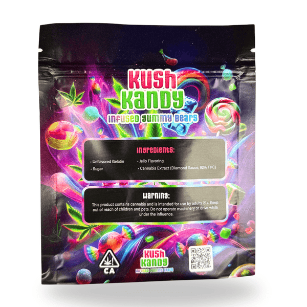 Kush Kandy Gummy Bear Edibles 500mg - Weedz DC